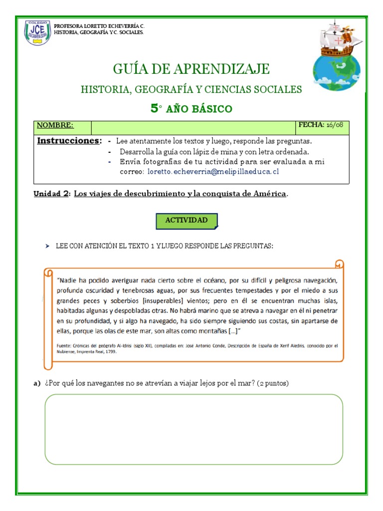 Guia Historia 5° | PDF