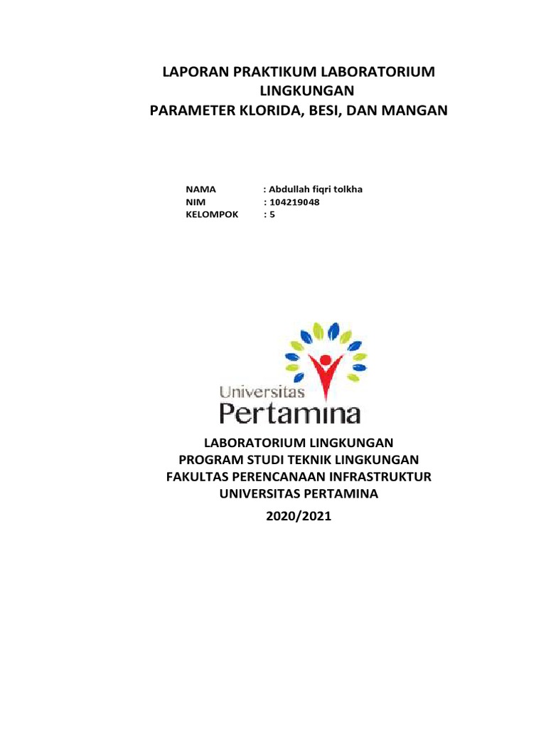 Uji Kadar Klorida, Besi, Mangan Air | PDF