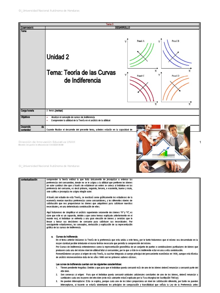 U2 T3 Teoría - Curvas.indiferencia | PDF | Utilidad | Microeconomía