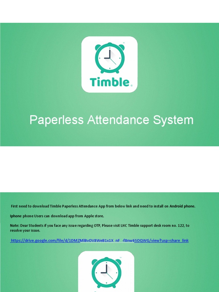 IIT Timble Attendance App | PDF | I Phone | Mobile App