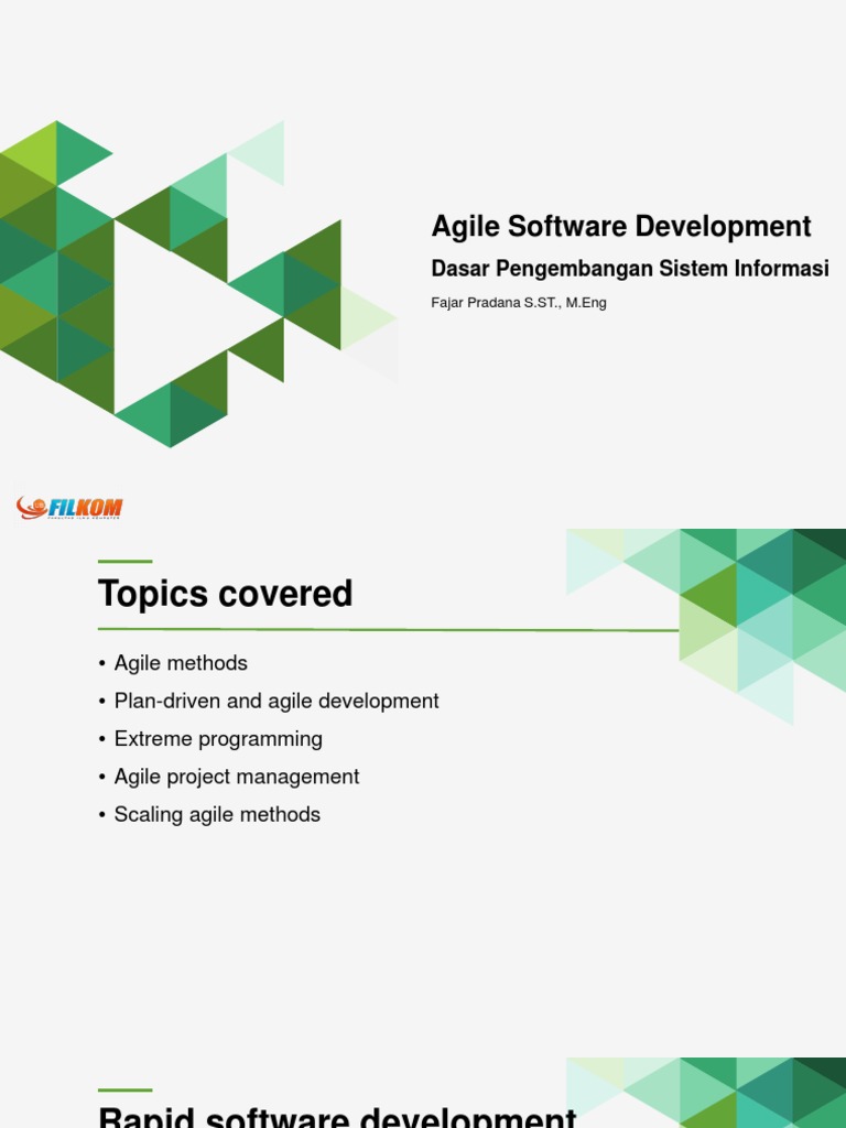 04-DPSI-Agile Software Development | PDF | Agile Software Development | Scrum (Software Development)