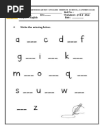 Holiday Homework LKG | PDF | Kindergarten