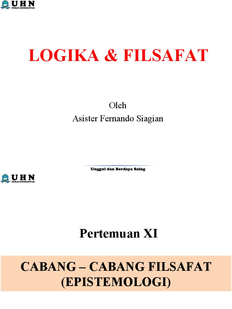 Logika Dan Filsafat Pert Xi Pdf