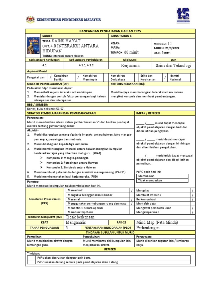 SNS T6 TS25 (Unit 4) | PDF | Karier & Perkembangan