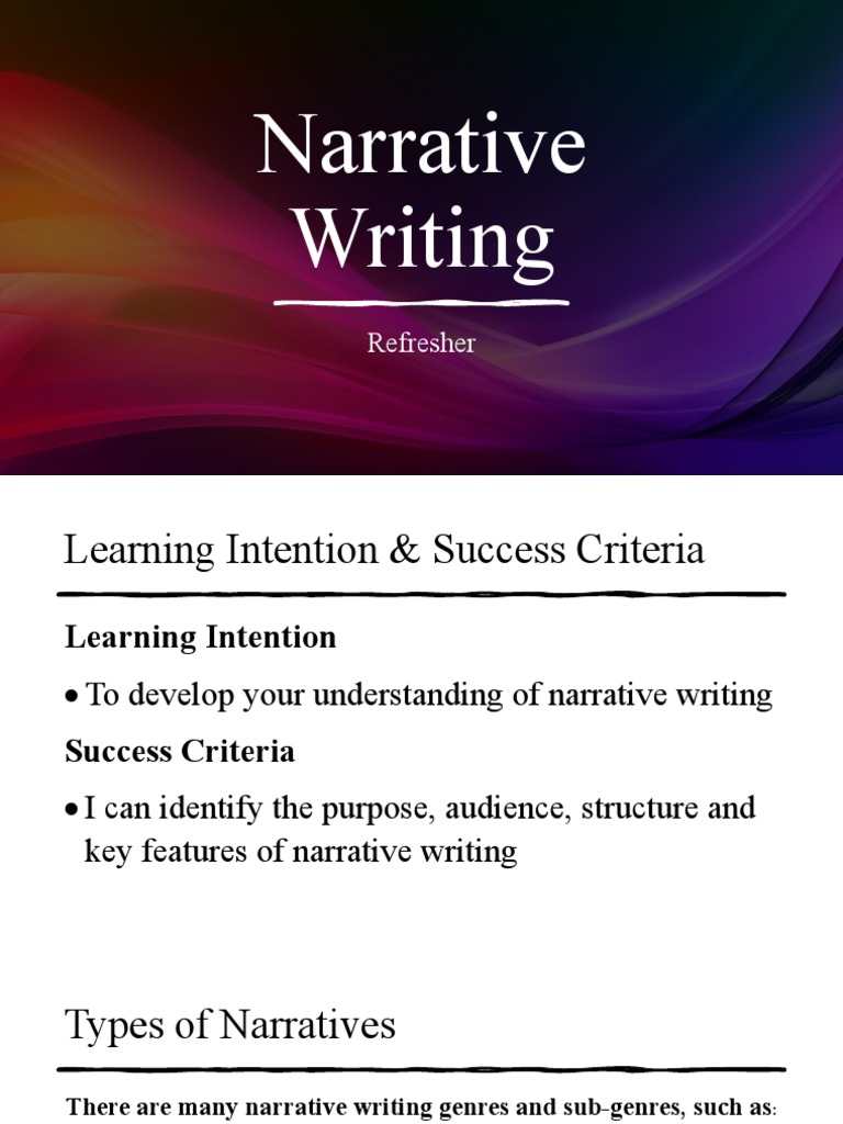 Introduction To Narrative | PDF