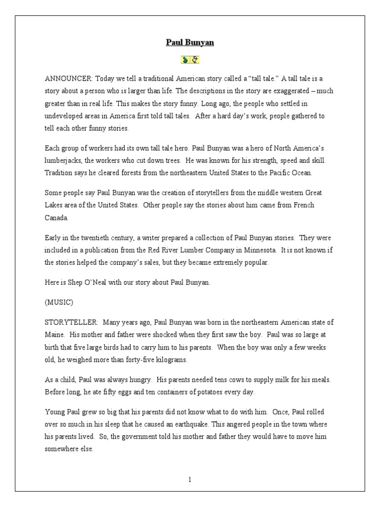 Paul Bunyan | PDF