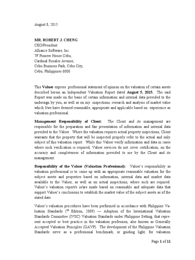 Appraisal Report For Robert Cheng | PDF | Real Estate Appraisal ...