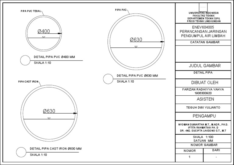 Detail Pipa PVC dan Cast Iron | PDF