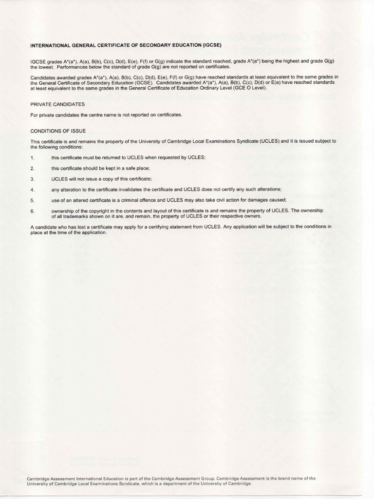 Cambridge Note | PDF