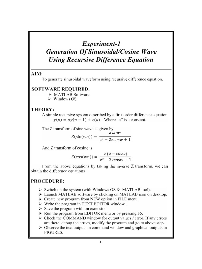 DSP Manual - ECE IDP | PDF | Discrete Fourier Transform | Electronic Filter