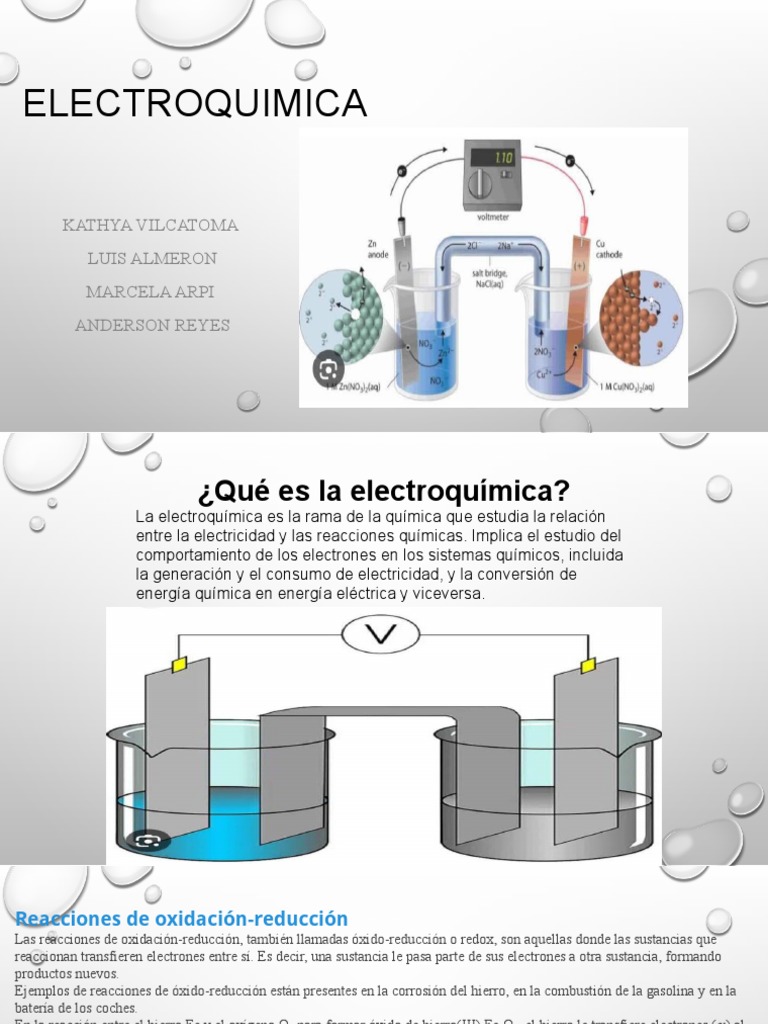ELECTROQUIMICA | Descargar gratis PDF | Redox | Ciencias fisicas
