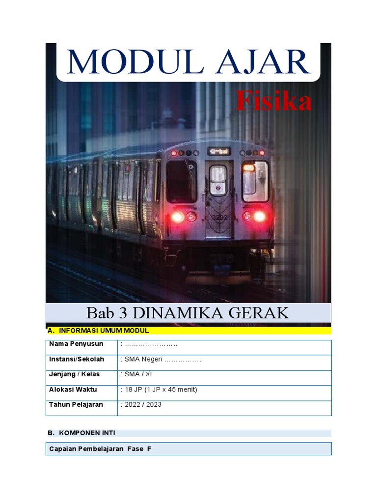 Bab 3 DINAMIKA GERAK PARTIKEL | PDF