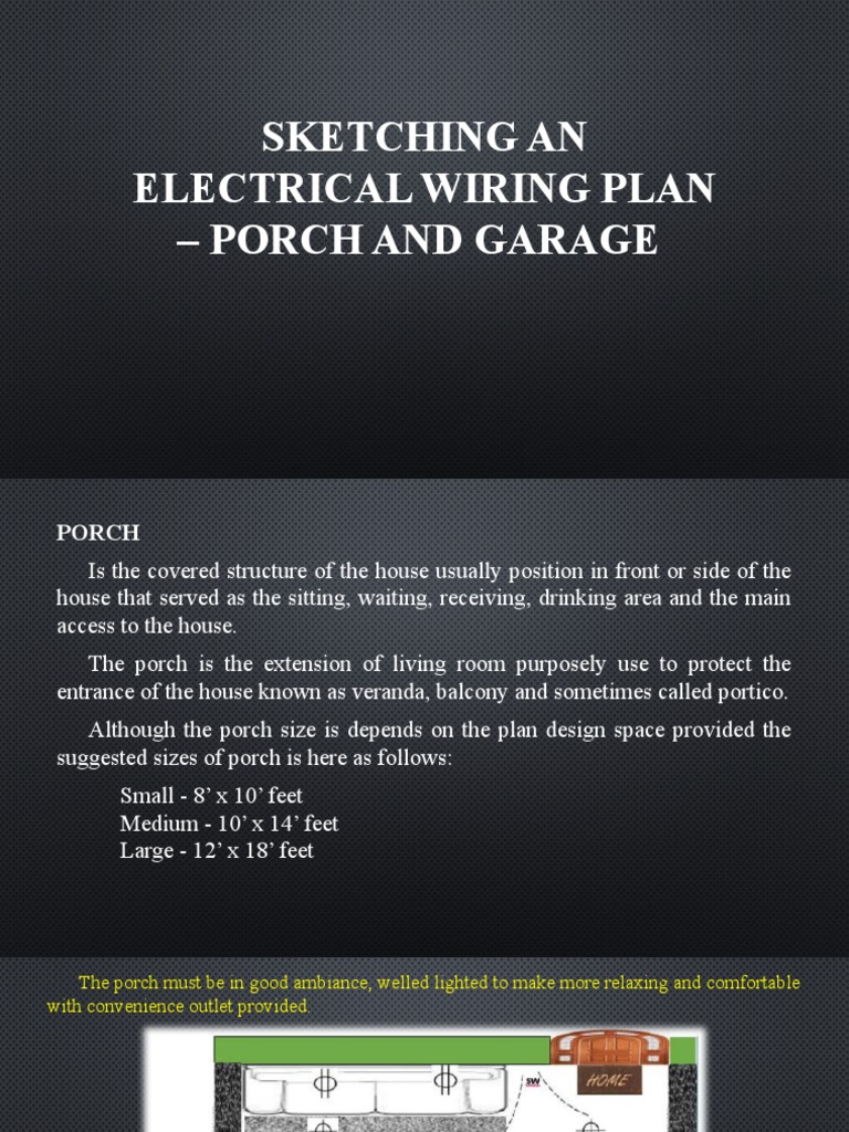 M-11 Sketching An Electrical Wiring Plan - Porch and | PDF