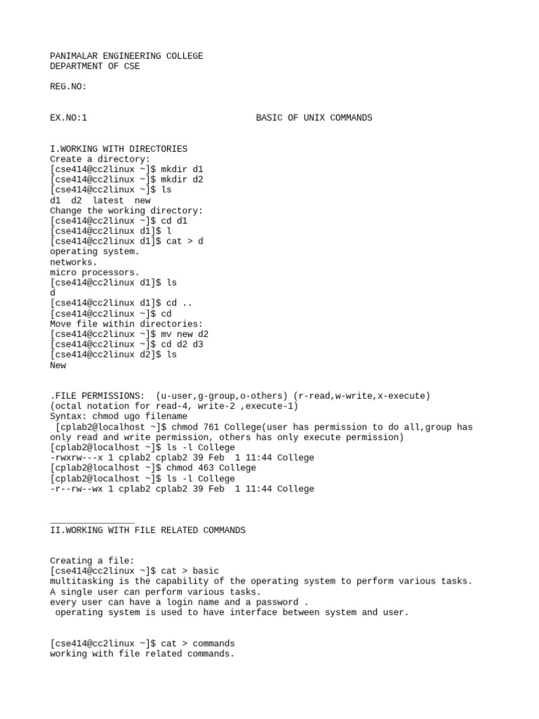 Lab Exercise | PDF | Operating System | User (Computing)
