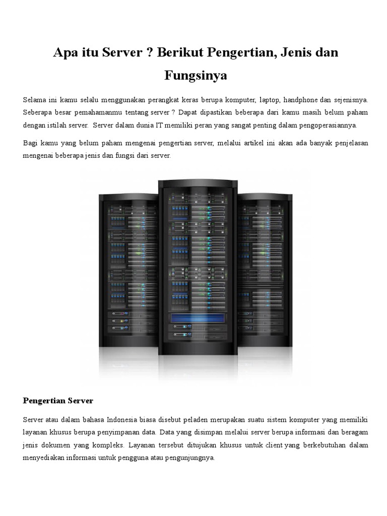 Apa Itu Server | PDF