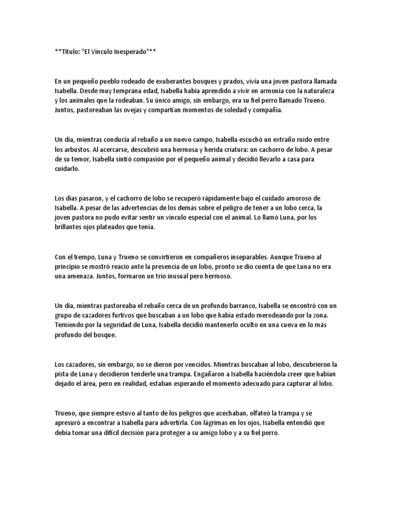 El Vinculo Inesperado | PDF