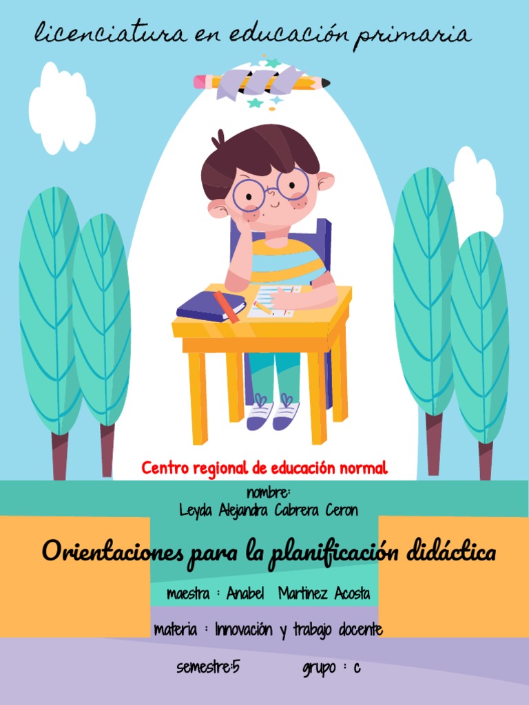 Orientaciones para La Planificación Didáctica | PDF | Plan de estudios | Enseñando