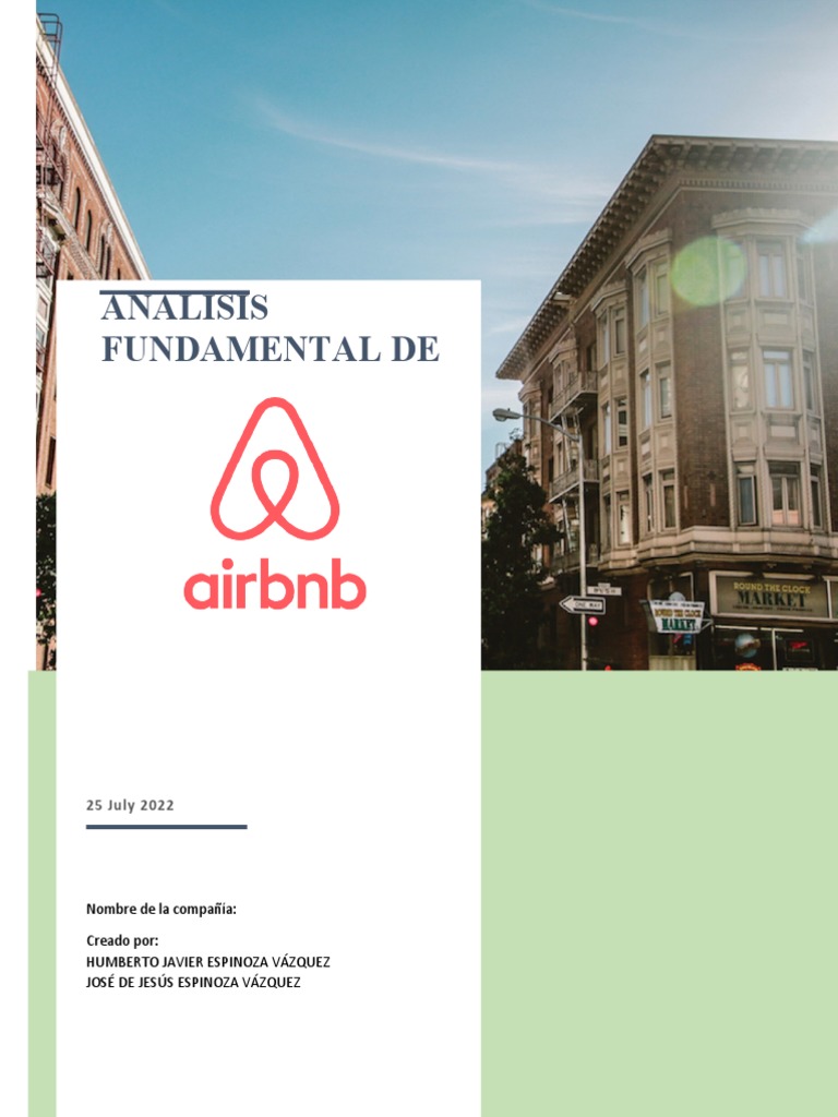 Análisis Fundamental Airbnb | PDF | Sector privado | Dinero