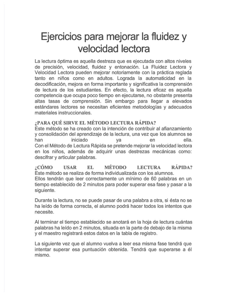 8 Guía Lectura Fluidez Guia | Descargar gratis PDF | Comprensión ...