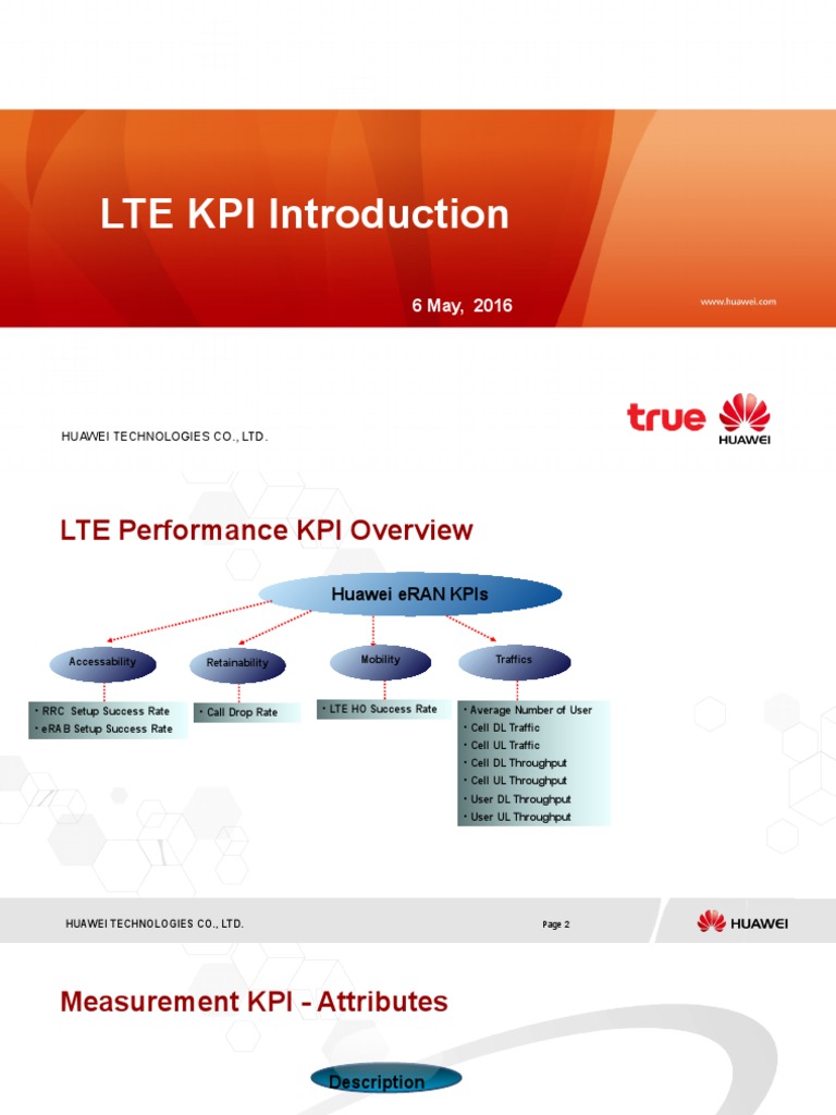 LTE KPI Training HW | PDF | Lte (Telecommunication) | Mobile Telecommunications