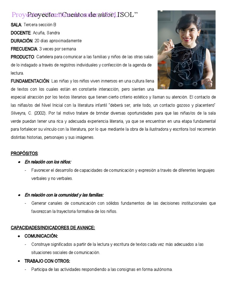 Proyecto Cuentos de Autor Isol | PDF | Cuentos | Comunicación