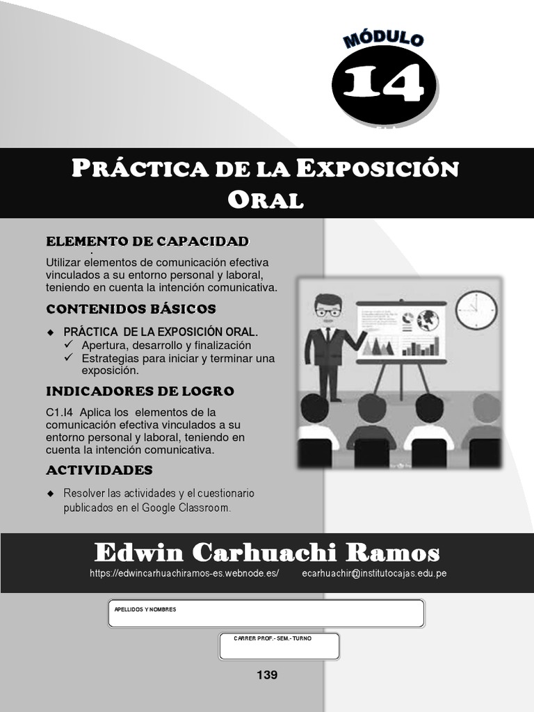 Técnicas Efectivas para Exposiciones Orales | PDF | Comunicación | Mercado (economía)