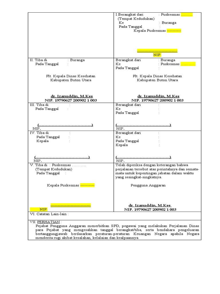 SPD Belakang Dalam Daerah | PDF