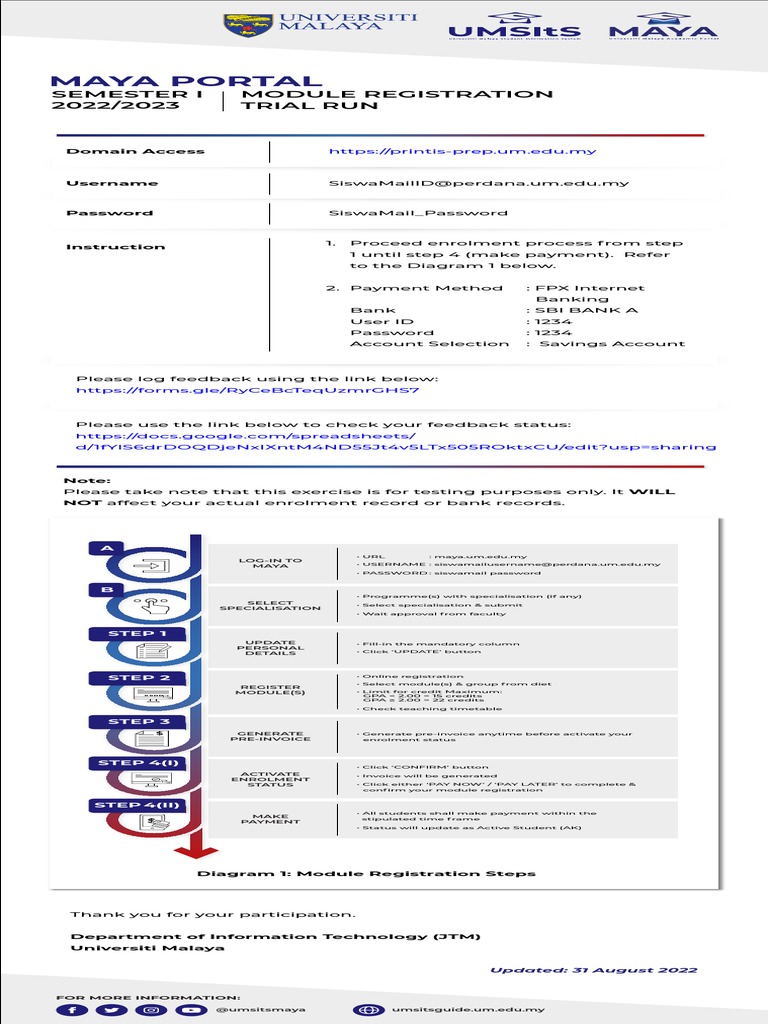 Maya Portal Module Registration Guide | PDF | Information Technology ...