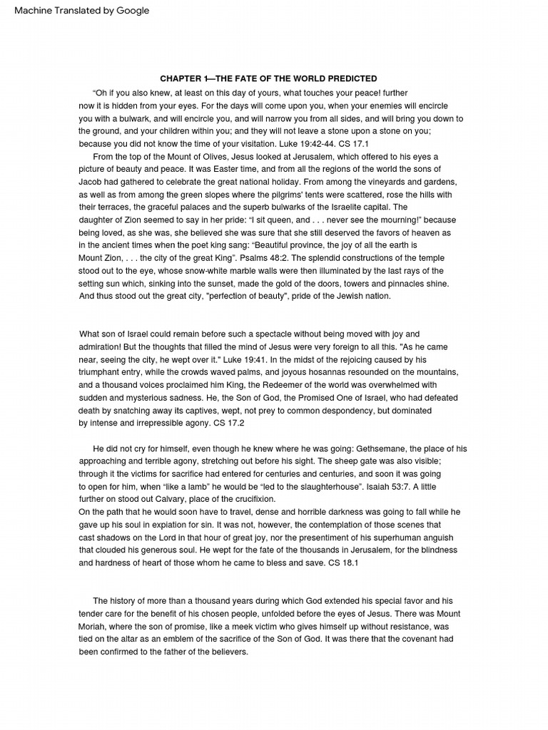 Jesus Weeps Over Jerusalem's Fate | PDF | Jesus | Glory (Religion)