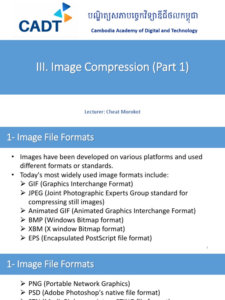 3.2. Image Compression (Part 1) | PDF | Data Compression | Computer Vision