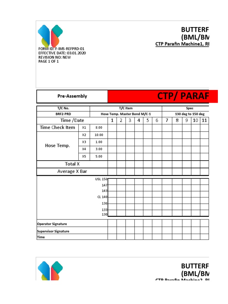 CTP, CTQ Check List | PDF | Plumbing | Gas Technologies