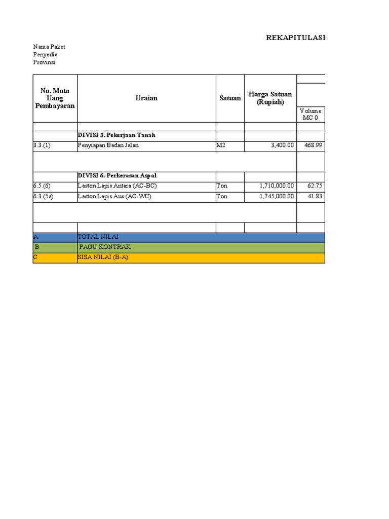 Rekap Paket CC | PDF