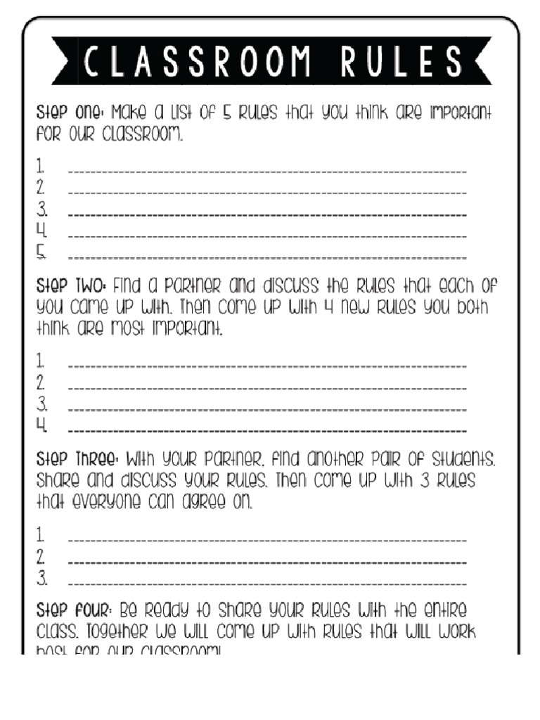 Classroom Rules | PDF