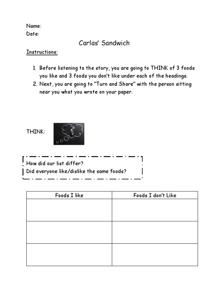 Carlas' Sandwich | PDF | Self-Improvement