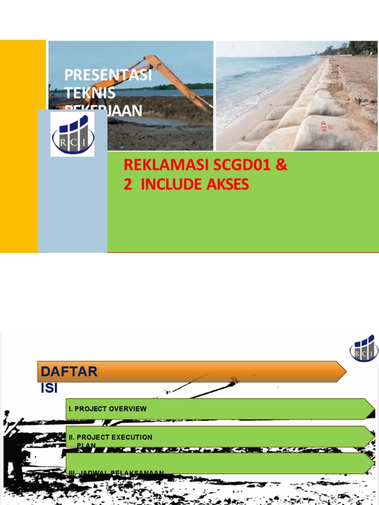 Metode Pelaksanaan Reklamasi SCGD01& 2 Include Akses | PDF