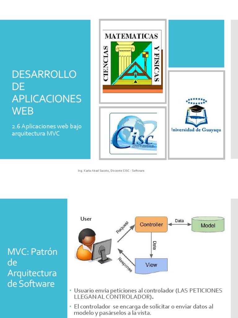 Aplicaciones Web Bajo Arquitectura MVC | PDF | Modelo – Vista – Controlador | Software