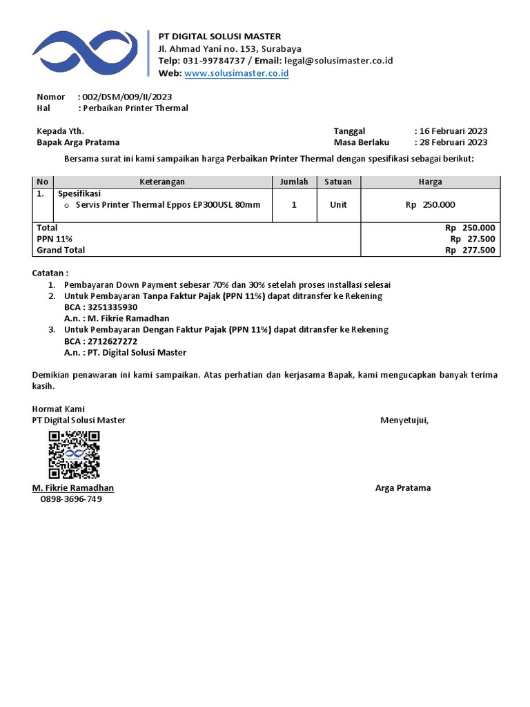 Perbaikan Printer Thermal | PDF