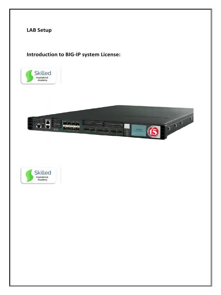 f5 LTM Initial Lab Sianets - 03ce6db6 A3e8 4043 8231 9054a69d8ead | PDF | Ip Address | Computer ...