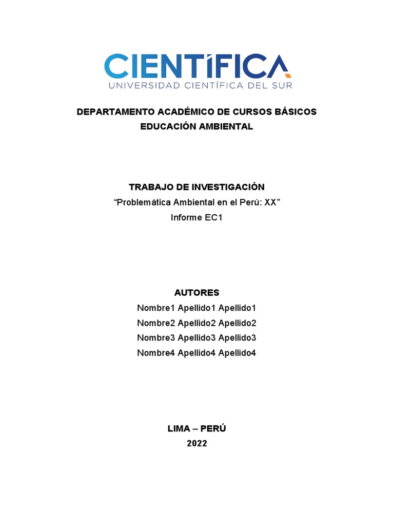 EDAM - Plantilla EC1 | PDF