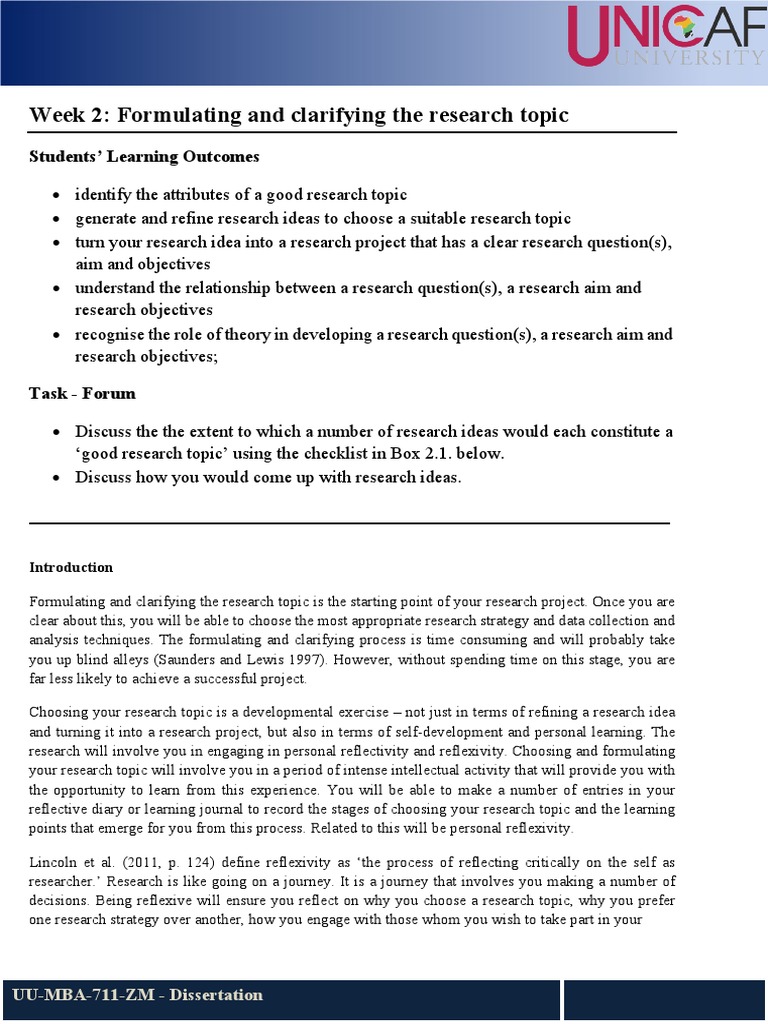 Week 2 - Topic Overview | Download Free PDF | Theory | Marketing