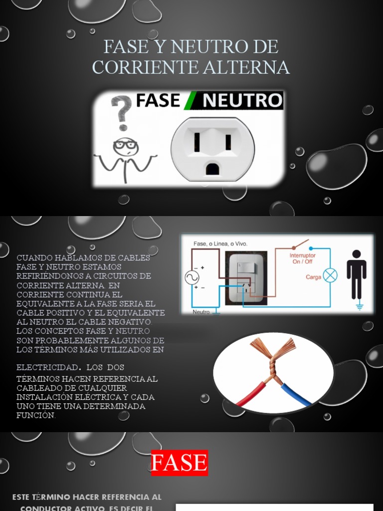 Fase y Neutro de Corriente Alterna | PDF | Ciencia y matemática