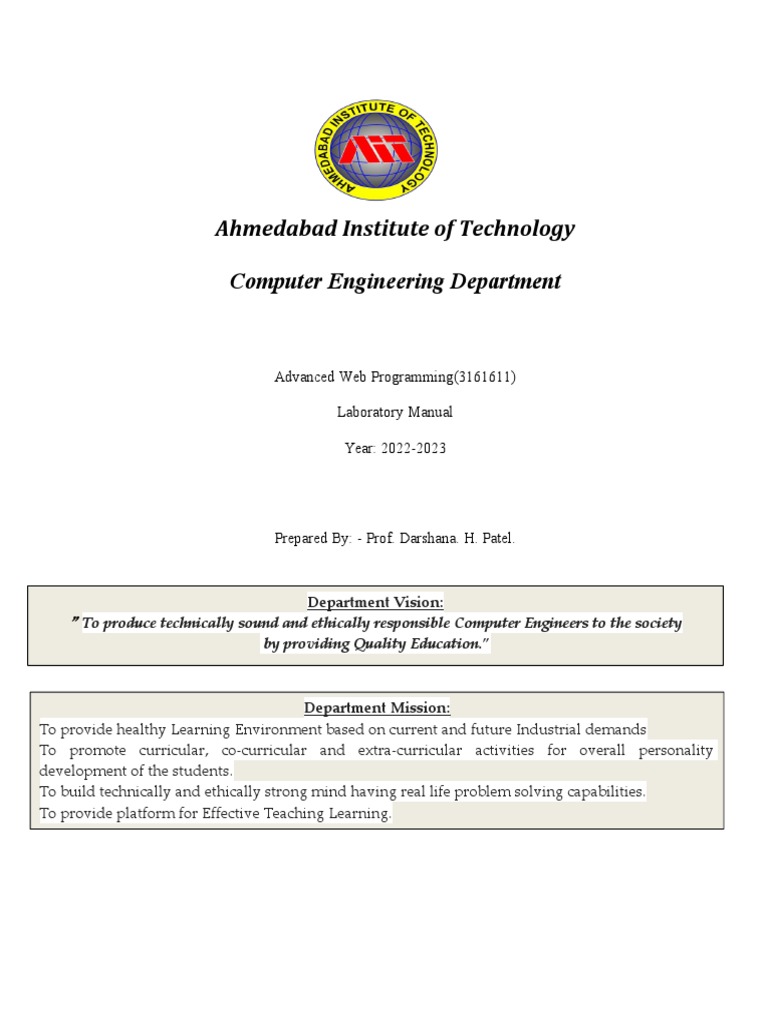 5.AWP Labmanual New | PDF | Bootstrap (Front End Framework) | Computer Science