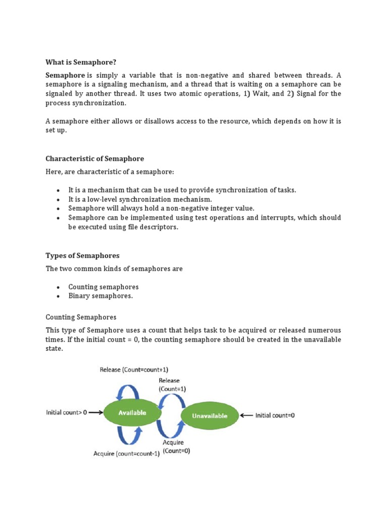 What Is Semaphore Pdf System Software Distributed Computing 9973