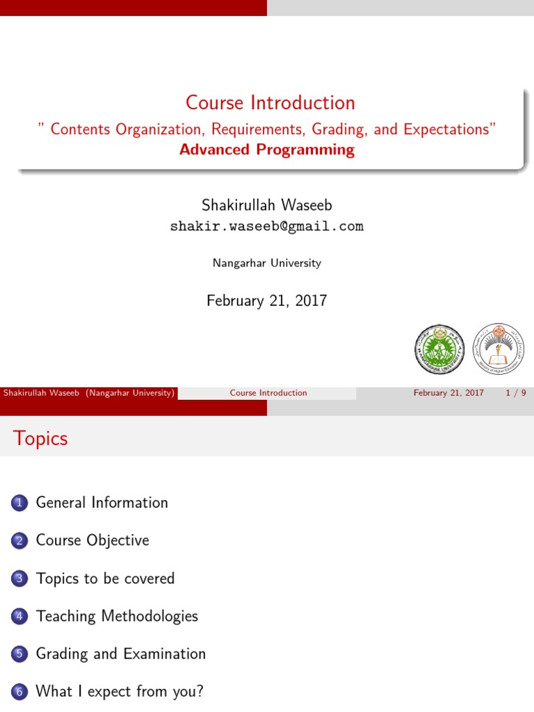 Course Introduction | PDF | Computer Engineering | Information Technology