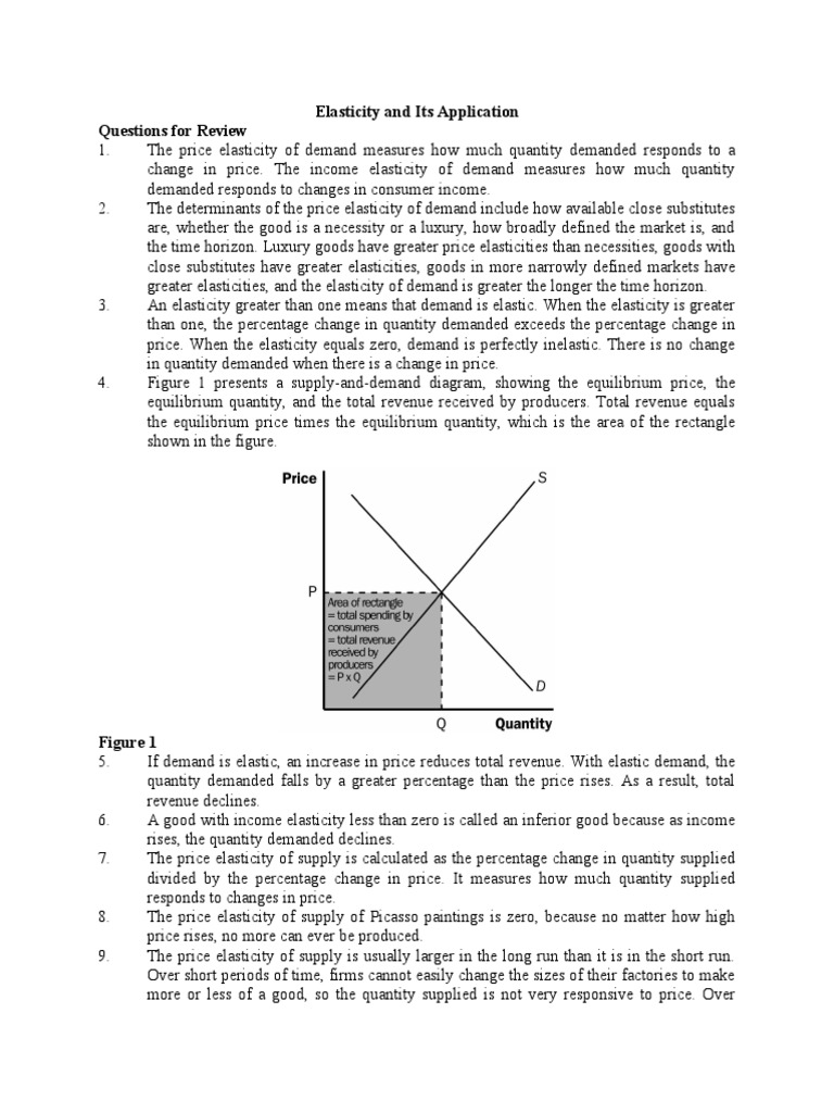 CH 05 Elasticity and Its Application | PDF | Elasticity (Economics ... CH 05 Elasticity and Its Application | PDF | Elasticity (Economics ...