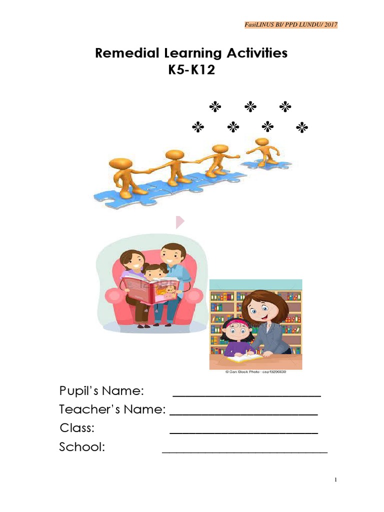 Remedial Learning Activities K5-K12 | PDF