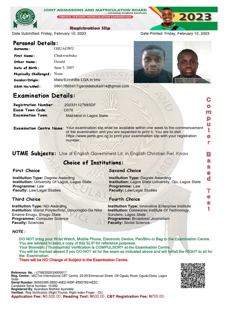 202331127693DF Osuagwu | PDF | Computing
