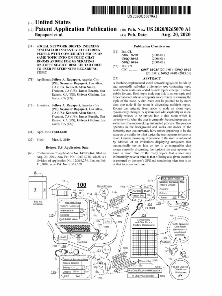 US20200265070A1 | PDF | Social Information Processing | Computing