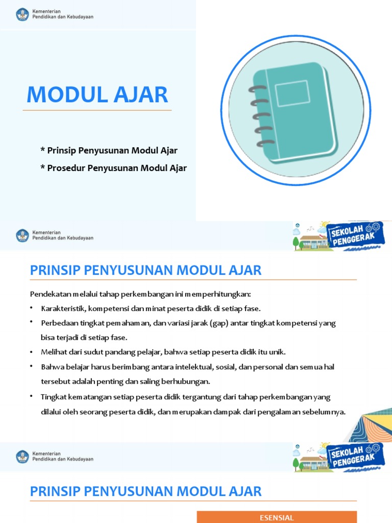 5. Prinsip _ Prosedur Penyusunan Modul Ajar | PDF