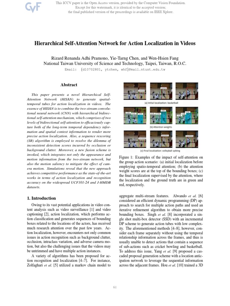 Pramono Hierarchical Self-Attention Network For Action Localization in Videos ICCV 2019 Paper ...